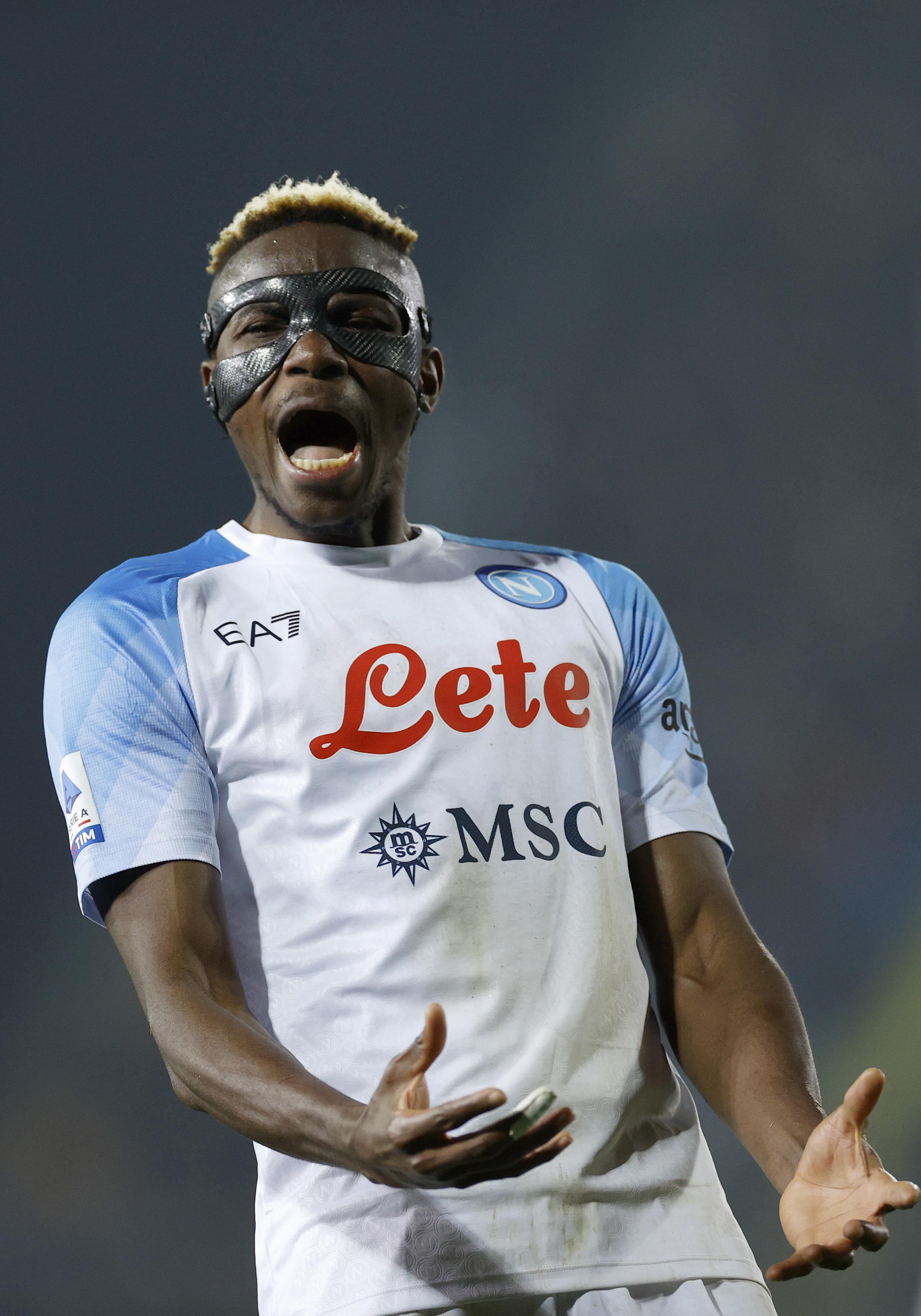Victor Osimhen Napoli s Masked Superhero